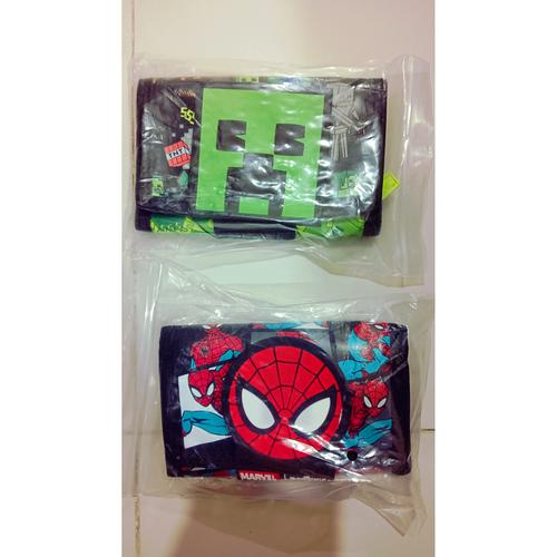 Jual Smiggle dompet minecraft, spiderman/ Smiggle Wallet Ori/ Kado ...