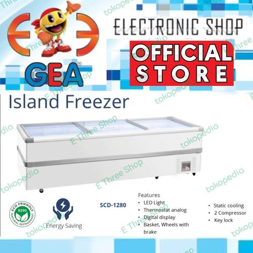 Promo Gea Island Freezer Scd 1280 Sliding Freezer Auto Defrost ...