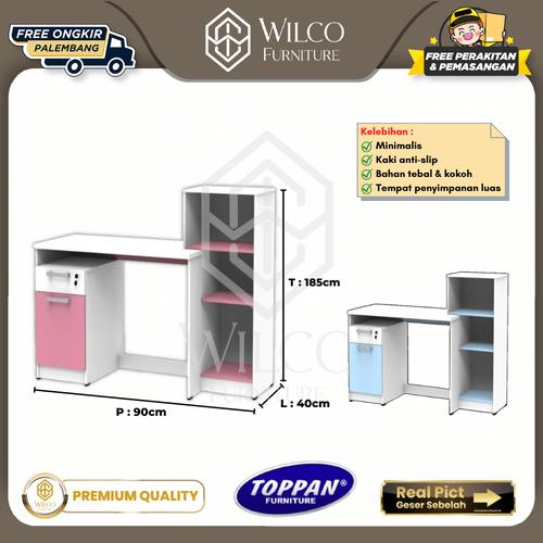 Jual Meja Tulis Toppan Apple Desk 120 / Meja Kerja Kantor Rak Tingkat ...