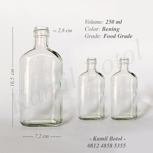 Jual Botol gepeng madu 250ml. - Tutup Putih - Kota Depok - Kamil botol ...