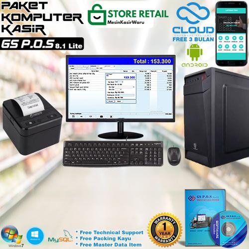 Jual Paket Komputer Kasir Lengkap Ekonomi 4 Tanpa Laci & Barcode ...