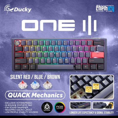 Promo Ducky One 3 Cosmic Mini 60% Hotswap RGB Mechanical Gaming ...