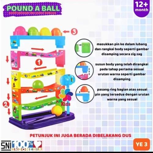 Promo mainan pound a ball game mainan ketok bola seluncur - packing ...