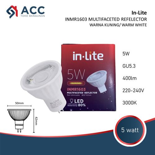 Jual InLite Lampu LED Spot MR16 220VOLT 5 WATT 5W Spotlight MR1603 220V ...