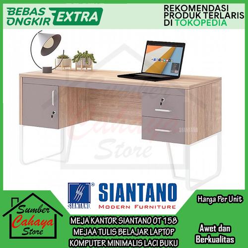 Jual [Instan] MEJAA KERJA KANTOR SIANTANO OT 158 MINIMALIS MEJA TULIS ...