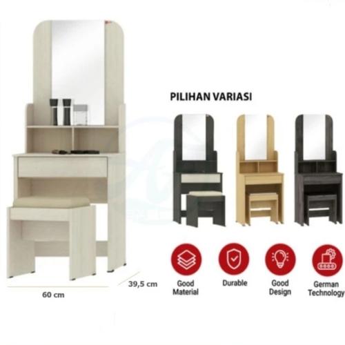 Jual MEJA RIAS CERMIN DRESING TABLE MEJA MAKE UP MEJA KOSMETIK 60 SPIN ...