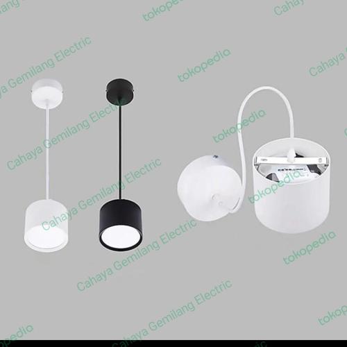 Jual kap lampu gantung bar downlight led cob outbow plafon 7w 12w 20w - Putih, 7w 3000k ...