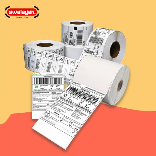 Jual Label Barcode Semicaoted Warna Biru 75mm x 50mm 1Line Isi 1.000 ...