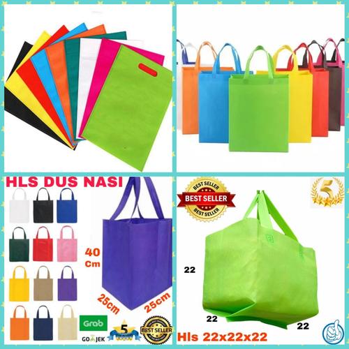 Jual tas goodie bag spunbond tas oval tali - oval 20x25cm - Kota ...