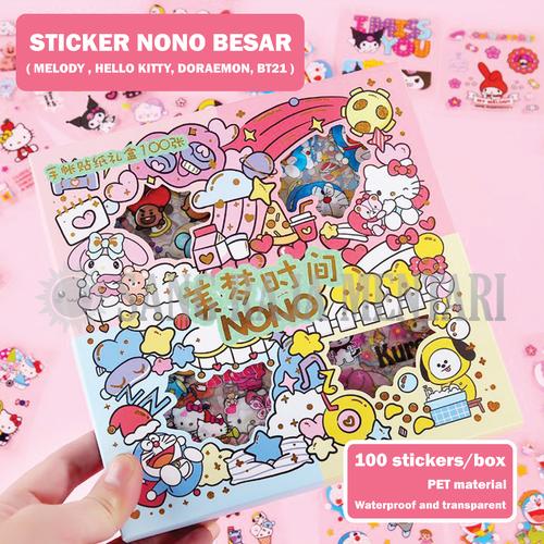 Promo Sticker Viral Nono 100 Lembar Mix 4 Karakter 1 Box Besar danMini ...