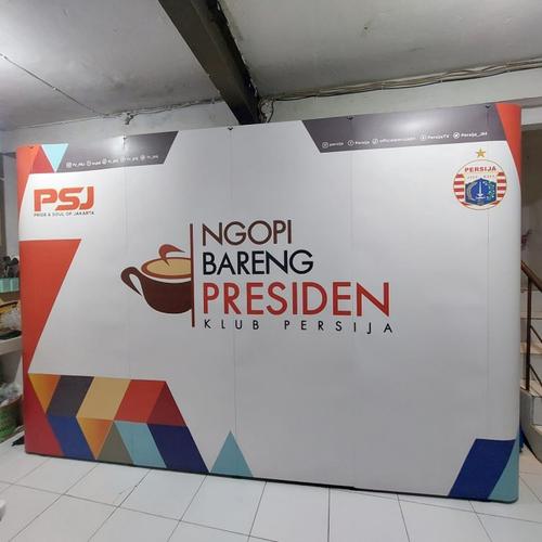 Jual backwall/ backdrop portable straight 3 modul x 4 modul standnya ...