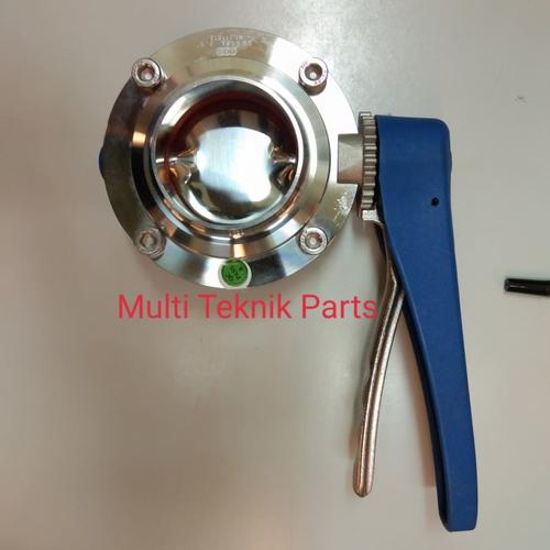 Jual Butterfly Valve Sanitary Stainless 316L 3" inch SPV FoodGrade ...