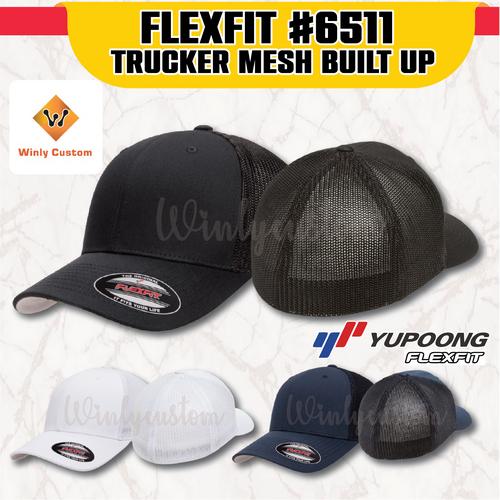 Jual TOPI FLEXFIT YUPOONG 6511 BUILT UP TRUCKER MESH ORIGINAL 100% NEW ...