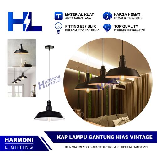 Jual Kap Lampu Gantung Hias Industrial Besi Cafe Vintage Edison Fitting E27 - Kota Bandung ...