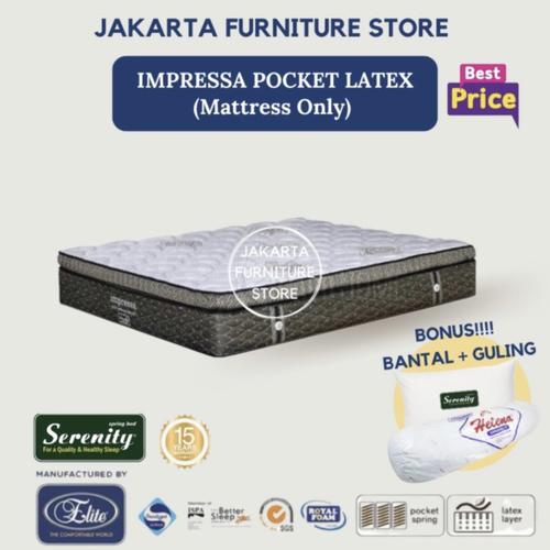 Jual Promo Spring Bed Elite Serenity Impressa Pocket Latex uk.200x200 ...
