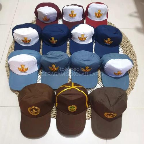 Jual TOPI ANAK SEKOLAH SD SMP SMA LOGO BORDIR/Logo bordir TutWuri ...