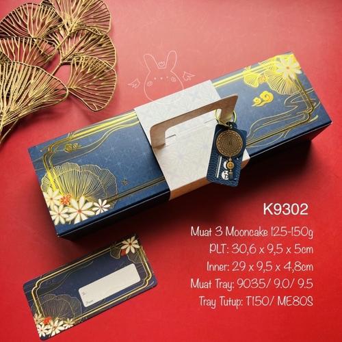 Jual K9302 Kotak Mooncake isi 3| Dus Nastar| Box Pia Packaging ...