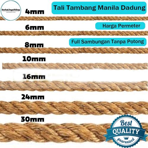 Jual Tali Tambang Manila Dadung 4mm 6mm 8mm 10mm 12mm 14mm Tali Tampar ...