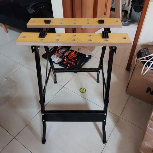 Promo Work Bench / Workbench Meja Kerja Kayu Portabel / Folding ...