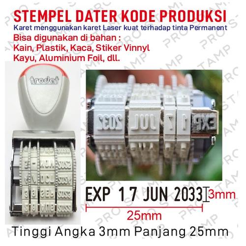 Jual Stempel Trodat EXP Kode Produksi Tanggal, Bulan Tahun - Tinggi 5mm ...