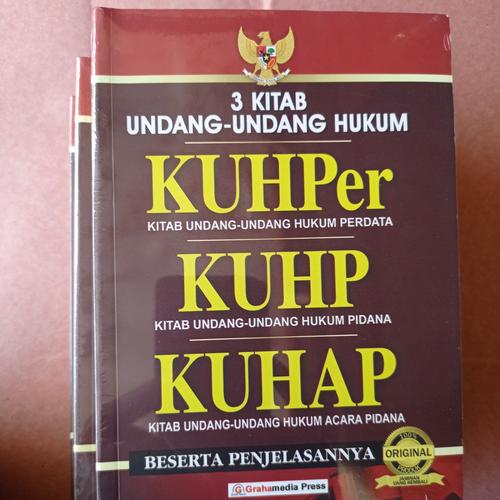 Jual 3 KITAB UNDANG UNDANG HUKUM KUHPer KUHP KUHAP BESERTA ...