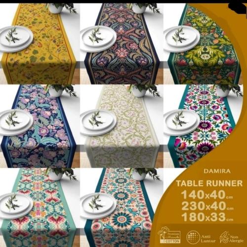 Jual TABLE RUNNER TAPLAK MEJA MOTIF DAMIRA 140X40 230X40 CM - L, 230X4O ...