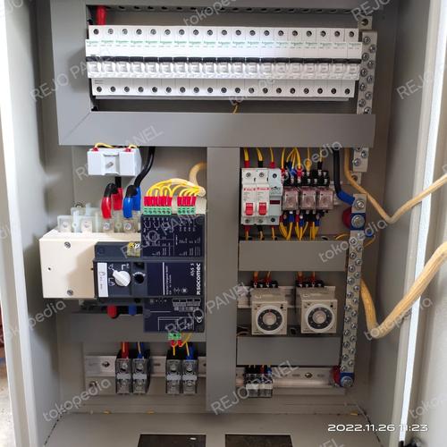 Jual panel ATS 12.500va & distribusi MCB 1p 25a - MCB 1p 10a - MCB 1p ...