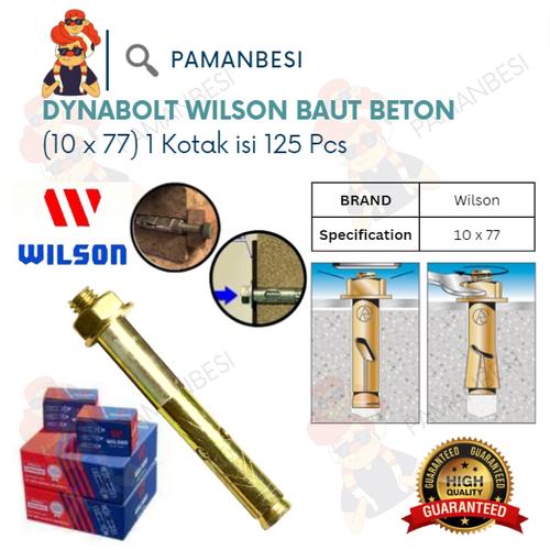 Jual WILSON DYNA BOLT / BAUT BETON / DYNABOLT / RAMSET 10 x 77 isi 125 ...