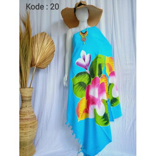 Jual Kain Sarung Pantai Lukis Rumbai Bahan Rayon Khas Bali Real Foto ...