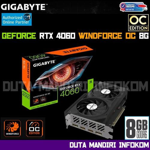 Promo Gigabyte GeForce RTX 4060 WINDFORCE OC 8G - 8GB GDDR6 Cicil 0% 3x ...