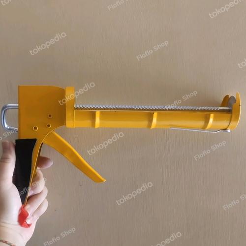 Jual alat tembak lem kaca sealant gun botol tebal gagang karet ...