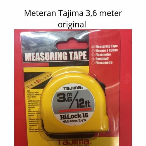 Jual METERAN TAJIMA 3.6M ORIGINAL - HILOCK 3M - ALAT UKUR 3 METER TAPE 3 M - Jakarta Utara - CV ...