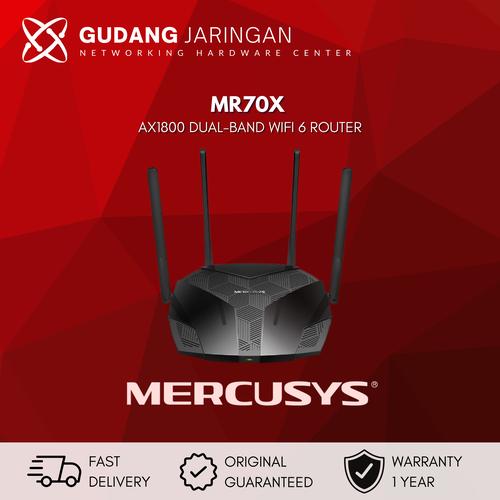 Jual MERCUSYS MR70X AX1800 DUAL BAND WIFI 6 ROUTER - Jakarta Pusat ...