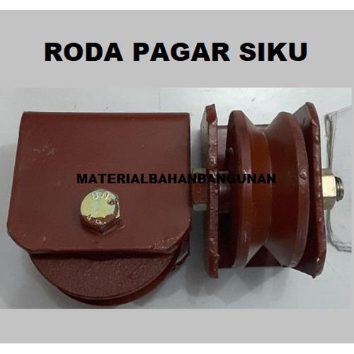 Jual Roda Pagar Siku Besi 8 cm Laher 1 Ban Pintu Gudang Besi Kerekan ...