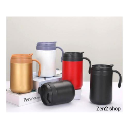 Jual Mug Coffee / Tumbler Coffee Cup Stainless Steel 500 ML - Hitam ...