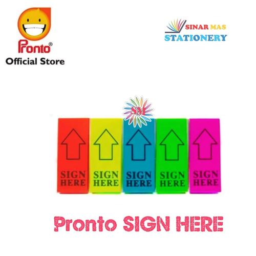 Jual Pronto SIgn Here Stick Notes Film Arrow/ Stick Notes Penanda Panah ...