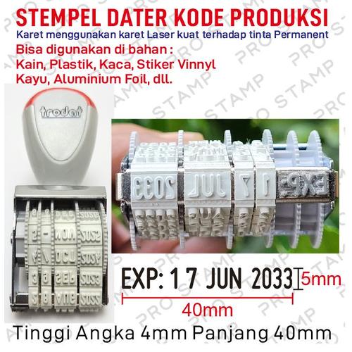 Jual Stempel Trodat EXP Kode Produksi Tanggal, Bulan Tahun - Tinggi 5mm ...