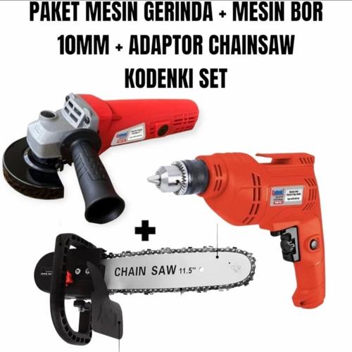 Jual Paket Mesin Gerinda Electric Grinder Bor Adaptor Chain Saw - PAKET B - Jakarta Barat - Dan ...