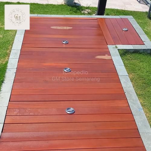 Jual PAPAN KAYU DECKING ULIN TUTUP CHAMBER KOLAM KOI PANJANG 100 CM ...