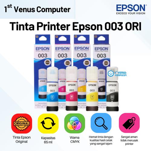 Jual Tinta Epson 003 Original 65ml for L1110/L3100/L3101/L3110/L3150 ...