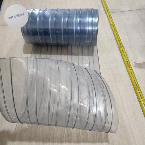 Jual TIRAI PVC STRIP CURTAIN Ribbed POLAR Suhu Minus Per Roll 3mm 30cm ...