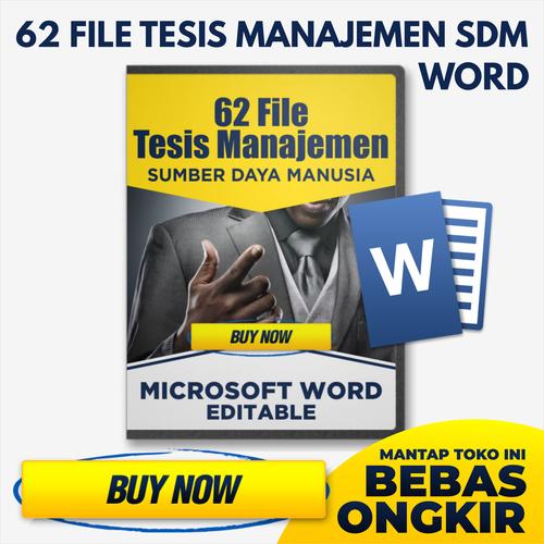Jual CONTOH TESIS S2 MANAJEMEN SUMBER DAYA MANUSIA WORD DOC - Kab ...