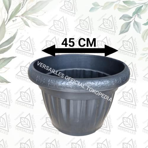 Jual Pot Tanaman Bunga Hias Hitam Size Jumbo Besar 45CM Indoor/Outdoor ...