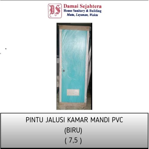 Jual Pintu Jalusi kamar Mandi PVC Tebal 7,5 cm - Biru - Kota Palembang ...