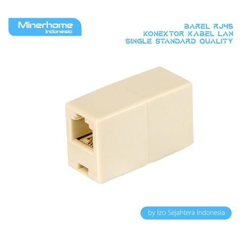 Jual Barel Konektor RJ45 Sambungan Kabel LAN Standard Quality - Single ...