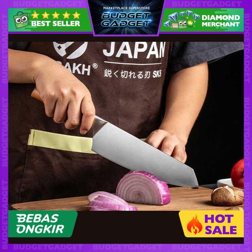 Jual ASAKH Pisau Dapur Daging Chef Professional Stainless Steel 3cr13 ...