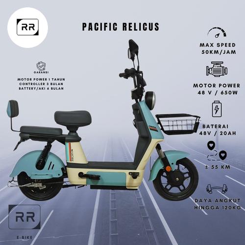 Jual Sepeda Listrik Pacific Relicus 650 Watt 3 Speed Mode Garansi Resmi ...