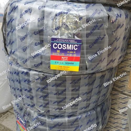 Jual Kabel Listrik NYY 2x1.5 2x1,5 2x1.5mm 2x1,5mm Cosmic Meteran ...