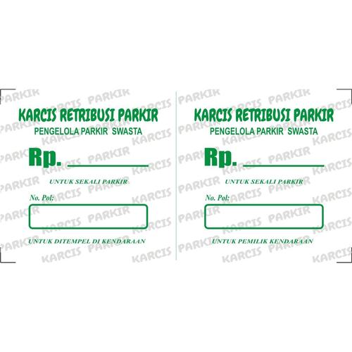 Jual Karcis Parkir Motor dan Mobil universal - Desain 1 - Kab. Bogor ...