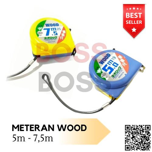 Jual METERAN WOOD ALAT PENGUKUR 5 Meter 7,5 Meter - 5 Meter - Kota ...